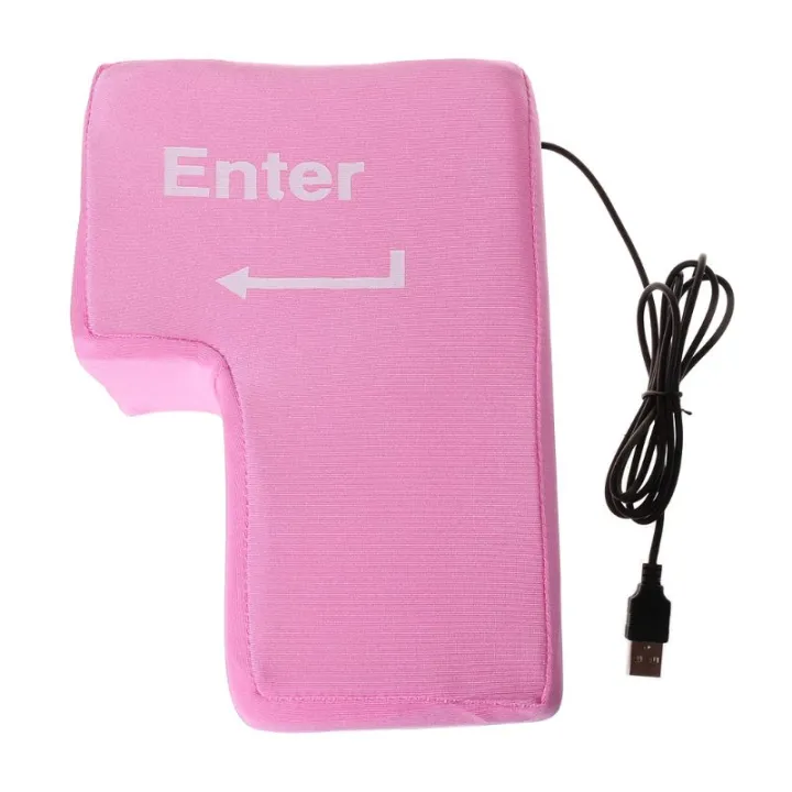 【Hot Sale】USB Big Enter Key Decompression Large Enter Key Computer Vent ...