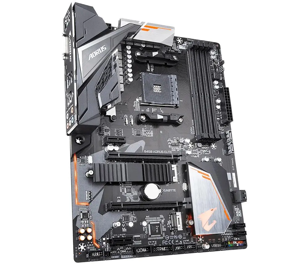 MAINBOARD AM4 GIGABYTE B450 AORUS ELITE - สินค้ารับประกัน 3 ปี As the ...