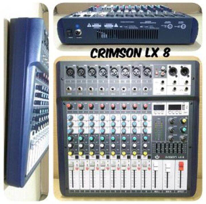 MIXER AUDIO 8 CHANNEL CRIMSON LX 8 PROFESIONAL | Lazada Indonesia