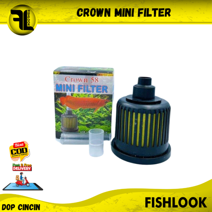 MINI FILTER CROWN 58 FILTER INTERNAL AQUARIUM / FILTER AKUARIUM MINI ...