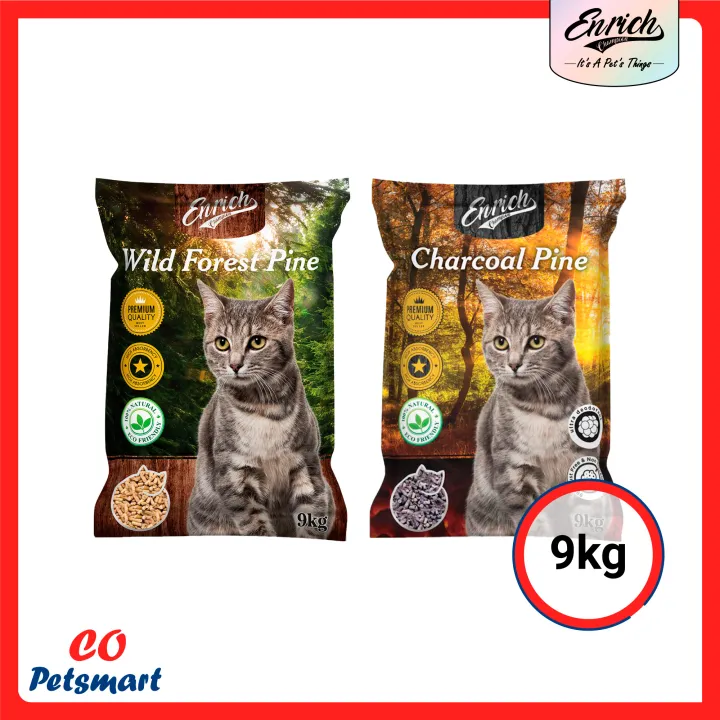 Enrich Champion Pine Wood Litter Cat Litter 9kg | Lazada