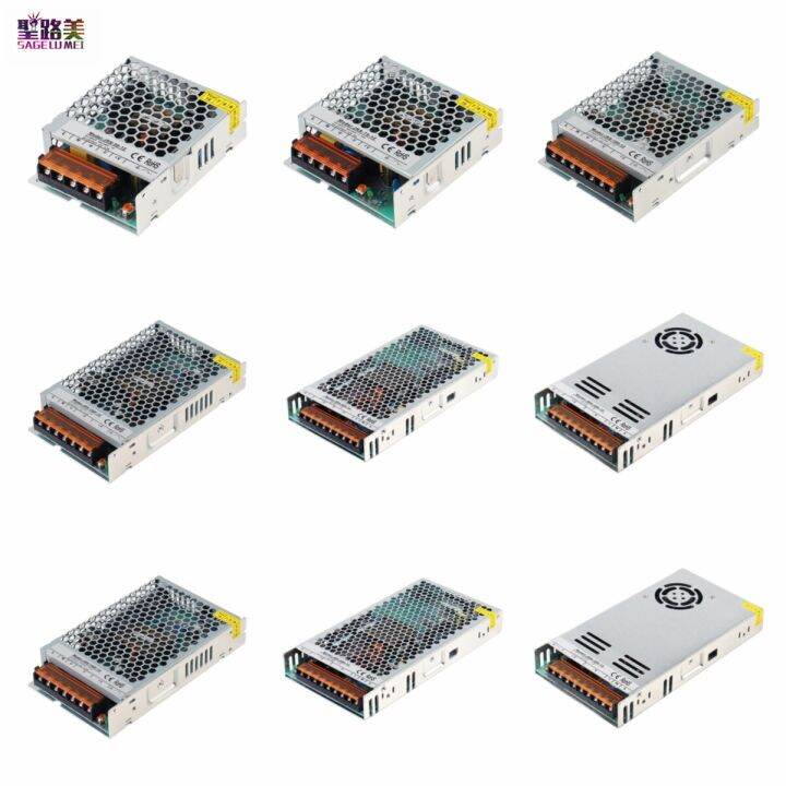 Ultra Thin Lighting Transformer AC110V 220V To DC 5V 12V 24V 48V Power Supply Adapter 2A 5A 10A ...