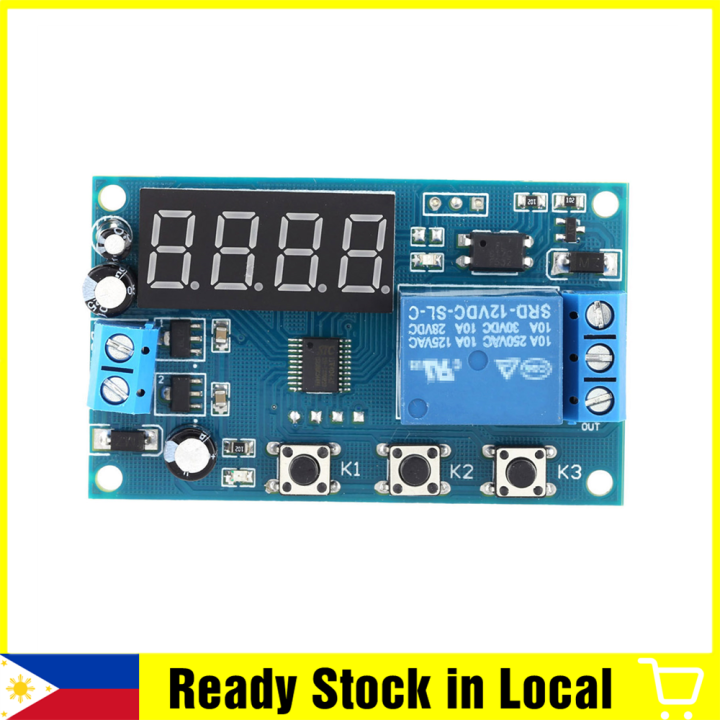 Multifunction 12V LED Light Digital Time Delay Relay Delay Time Module Relay Trigger Cycle Timer ...
