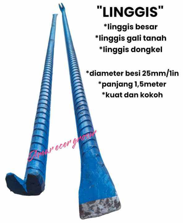 LINGGIS BESAR PANJANG 1,5 METER BESI 1 IN | Lazada Indonesia