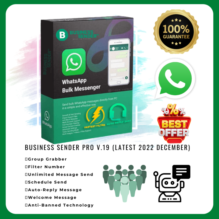 [License Marketing Software] WhatSender Pro Business Sender - Bulk ...