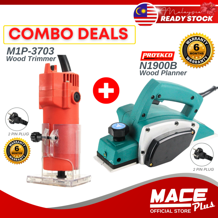 COMBO M1P-3703 Wood Trimmer + PRO' EKCO N1900B Wood Planer Woodworking ...
