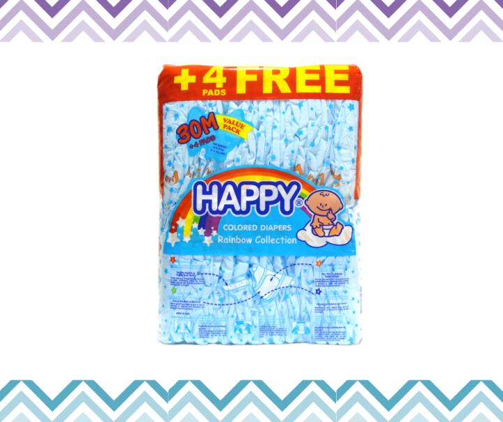 Happy Colored Medium Baby Diaper | Lazada PH