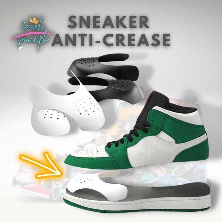 PREMIUM SHOE SHIELD for Sneakers Anti-Crease Wrinkled Fold Support Toe ...