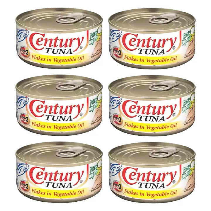 Century tuna flakes in vegetable oil 180G x 6 | Lazada PH