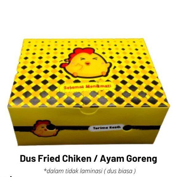 20 Pcs Box Dus Ayam Goreng / KFC / Kardus Fried Chicken16x12x7cm ...
