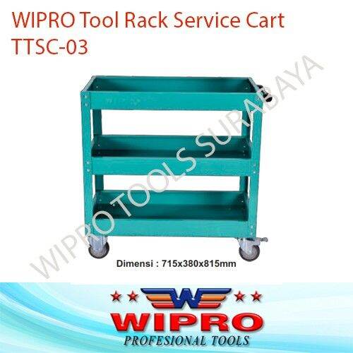 Rak Troli Meja Penyimpan Alat Bengkel Tool Rack Service Wipro TTSC03 ...