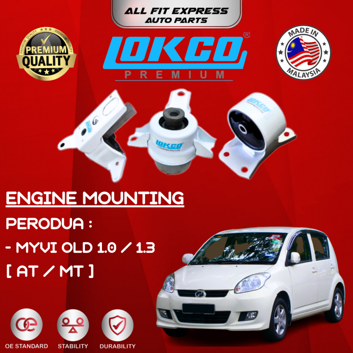 PERODUA MYVI OLD 1.0 / 1.3 LOCKO PREMIUM ENGINE MOUNTING SET [AUTO ...