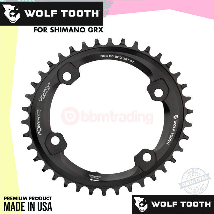 WOLF TOOTH GRX Elliptical 110 BCD Asymmetric 4-Bolt for Shimano GRX ...