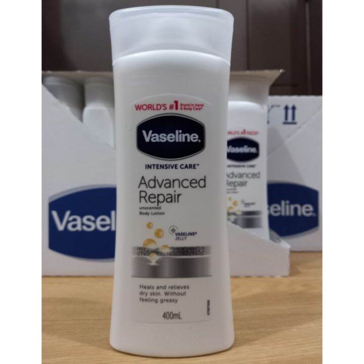 Vaseline Intensive Care Advanced Repair Unscented Lotion 400ml Skin Care Body Lotion Sensitive ...