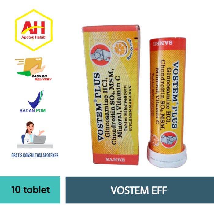 VOSTEM POSTEM FOSTEM PLUS BOTOL 10 TABLET EFFERVESCENT EFFERVESEN ...