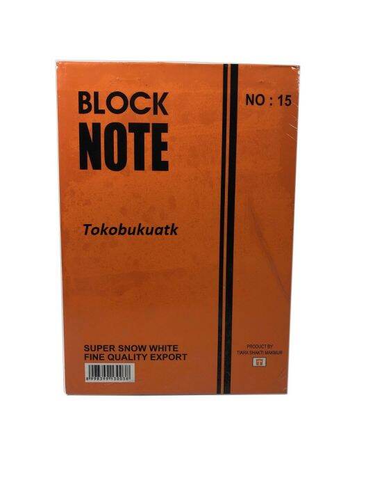Buku Catatan Polos Block Note No.15, Catatan Bloc Note Polos ukuran ...