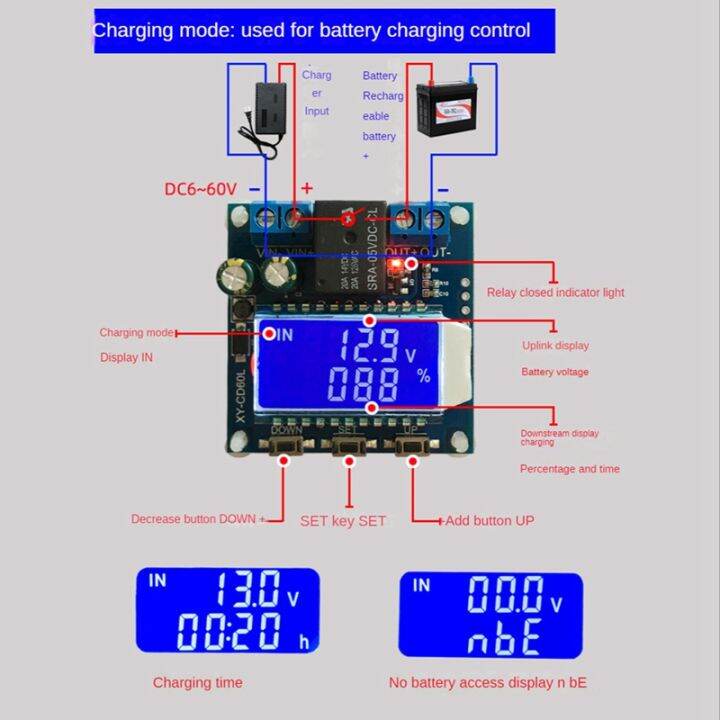 XY-CD60L Battery Charging Control Module Battery Charge Controller ...