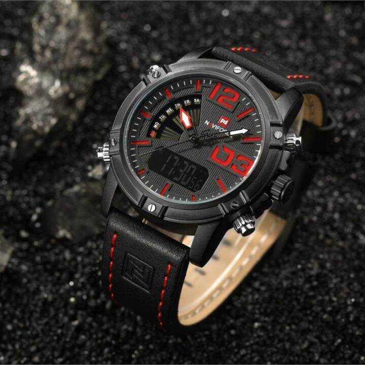 นาฬิกา NAVIFORCE รุ่น NF9095 สายหนัง รับประกัน 1ปี ของแท้ 100% | Lazada ...