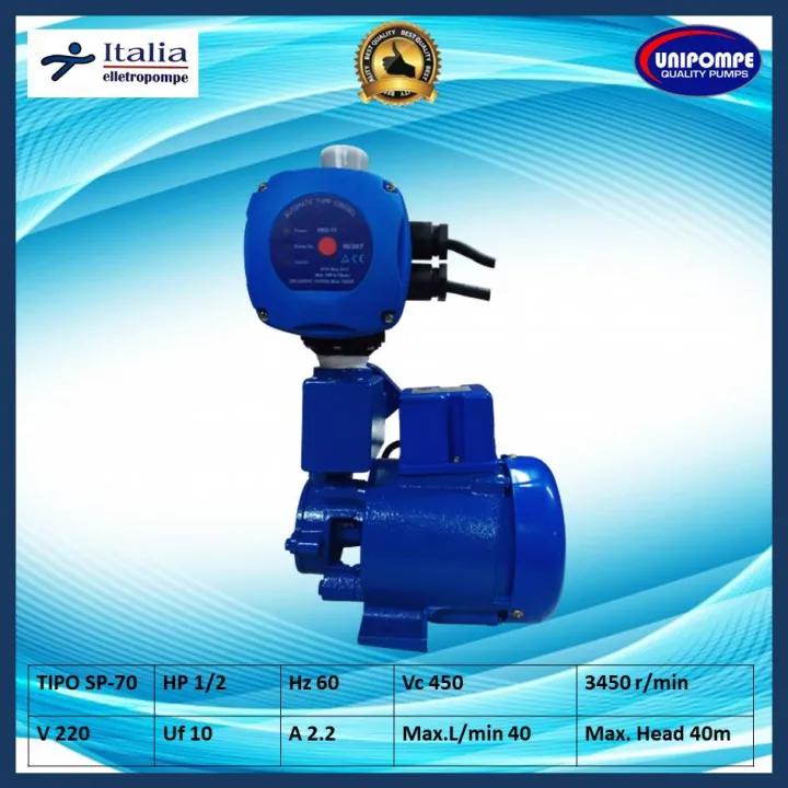 UNIPOMPE Self Priming Water Pump 1/2 HP with Built-In Check Valve and ...