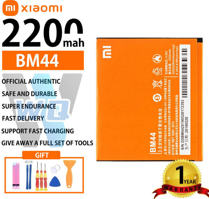 Xiaomi Redmi 2 PRO Battery Model BM44 100%Original Equipment Manufacturer Everlasting User High ...