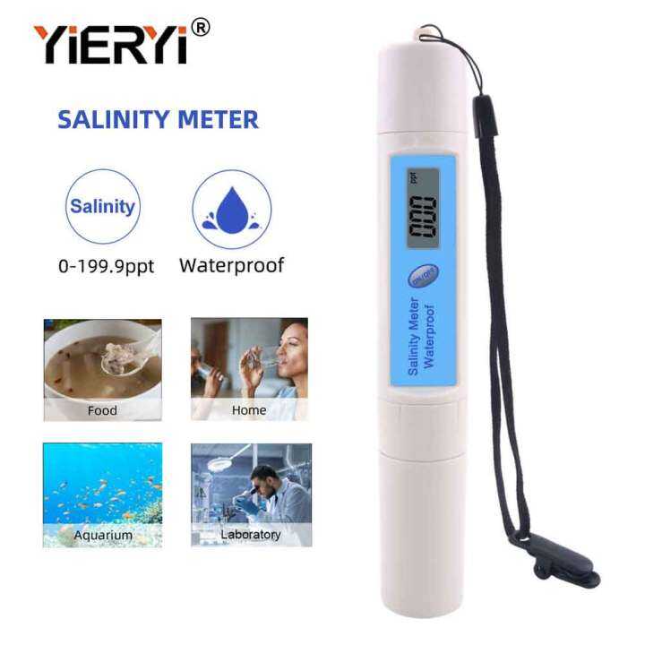 yieryi Digital Salinity Meter 0-199.9ppt Salinity Temperature Pen ...