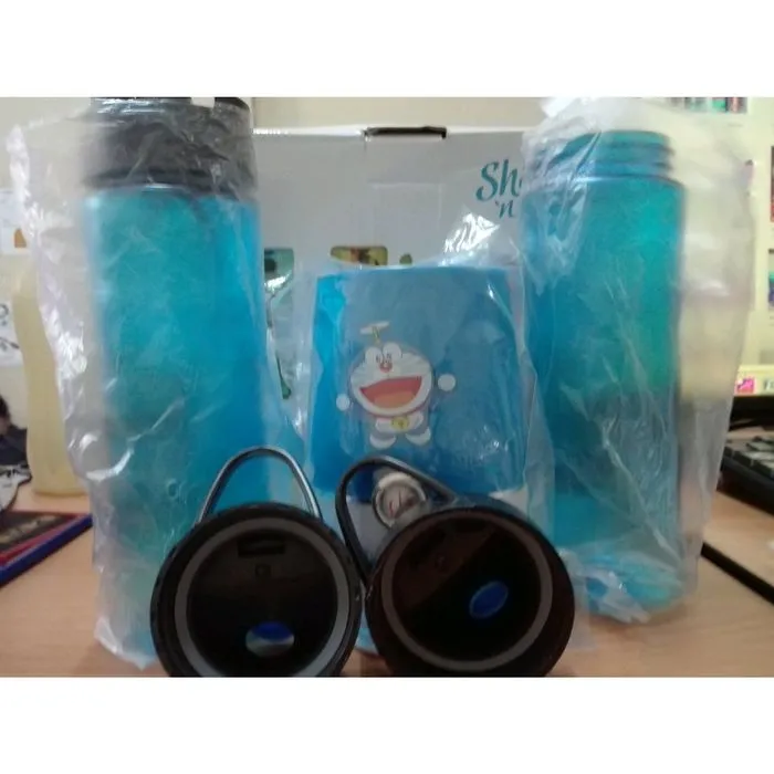 Lagi Promo AY Blender Shake N Take Doraemon Juicer 2 Cup Botol Gilaa ...