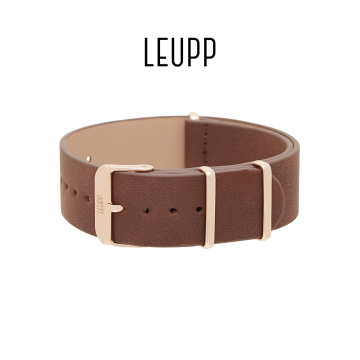 LEUPP Nato Brown/Rose Gold Watch Strap, 20mm | Lazada PH