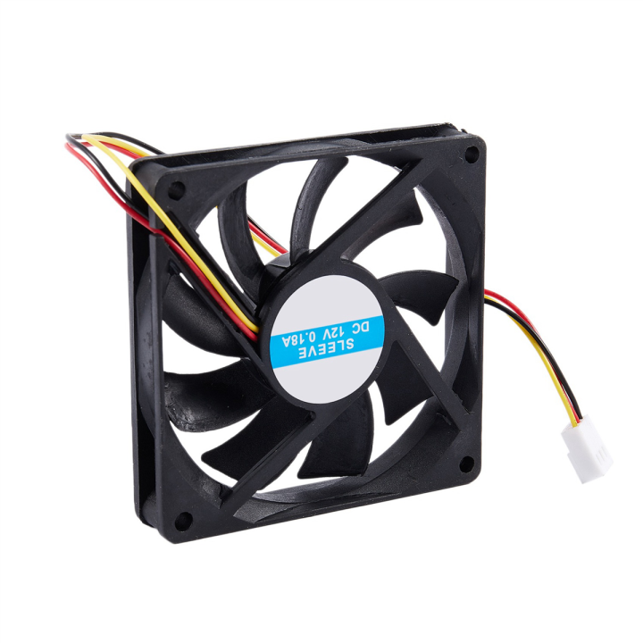 4X 12V 3 Pin CPU Fan Heatsink Cooler Heatsink Fan for PC 80X80X15mm ...