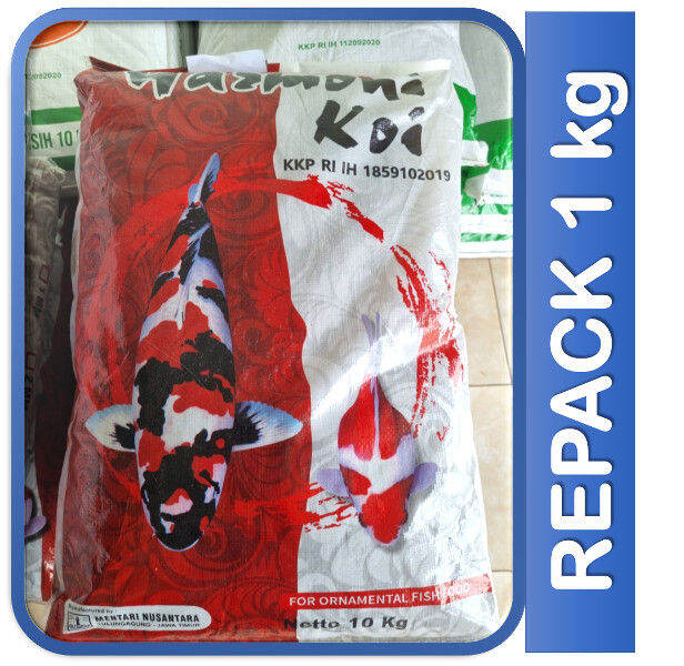 HARMONI KOI pelet pakan goldfish koki 1Kg REPACK | Lazada Indonesia