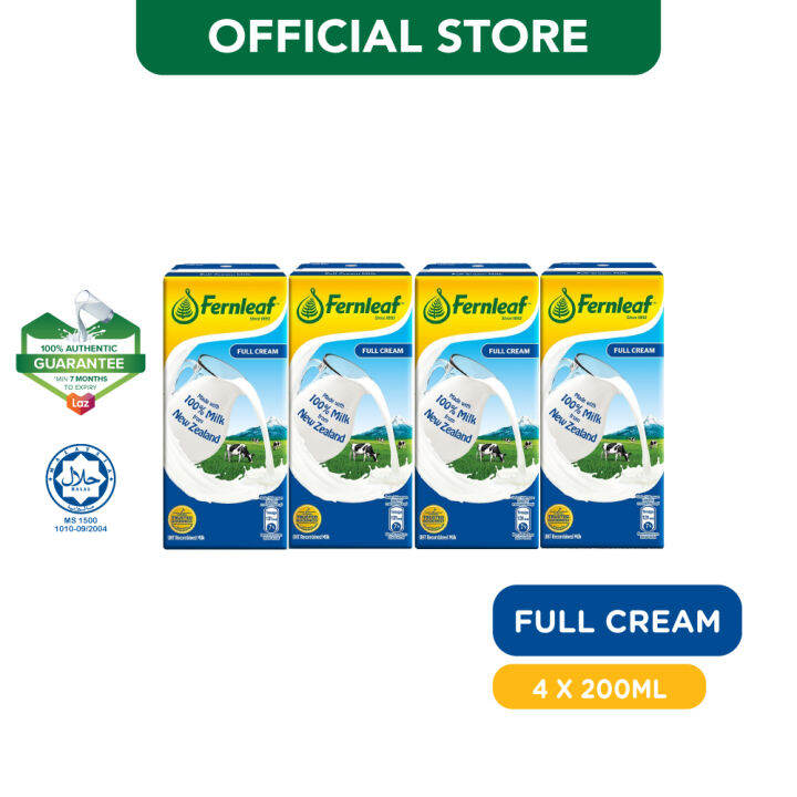 Fernleaf Full Cream UHT Milk 4 x 200ml | Lazada