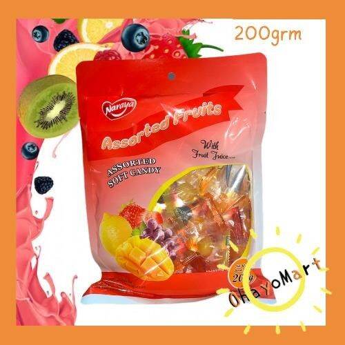 Naraya assorted Soft candy / Naraya Assorted Fruits candy 200grm ...