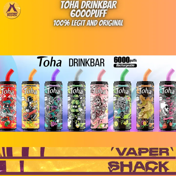 TOHA DRINKBAR 6000 PUFFS 100% LEGIT AND ORIGINAL | Lazada PH