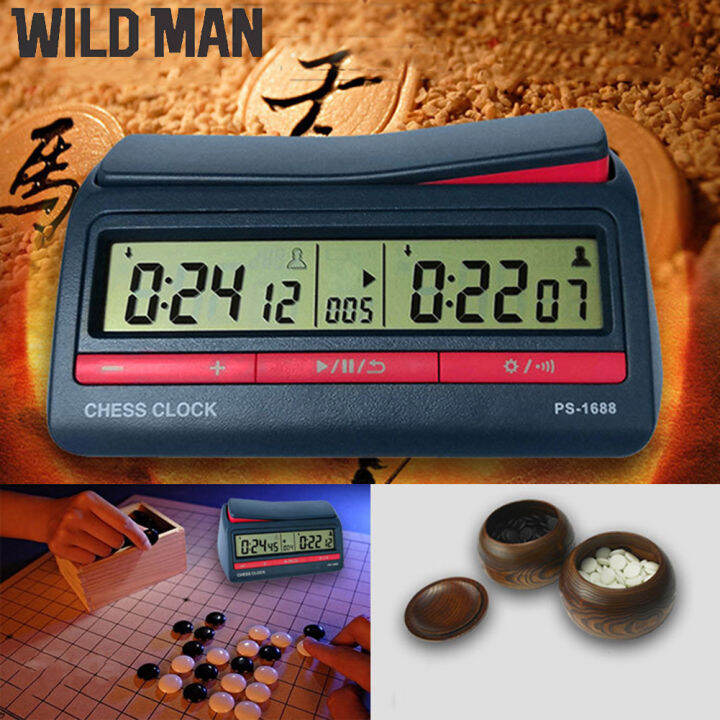 Chess Digital Timer Professional Stopwatch Board Clock Plastic Battery