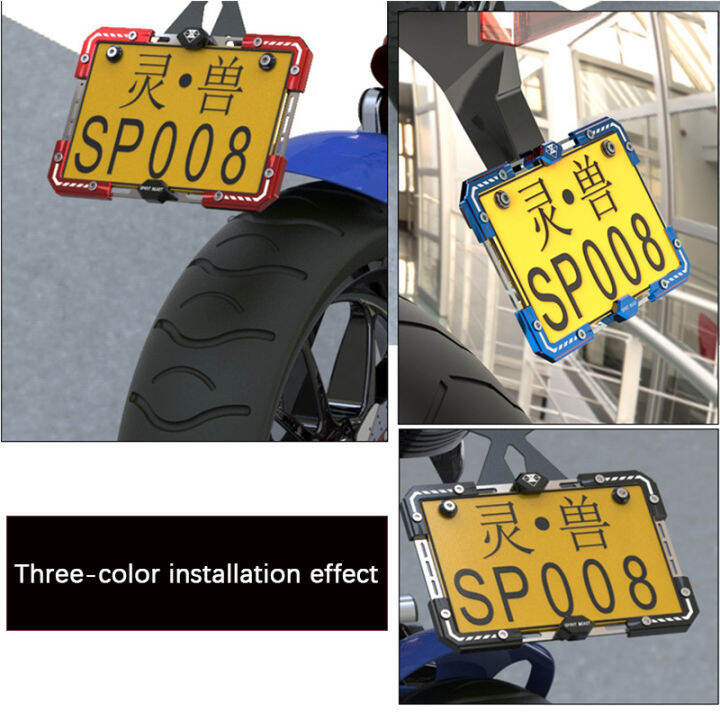 Motorcycle License Plate Frame Accessories For Ducati Scrambler Monster ...
