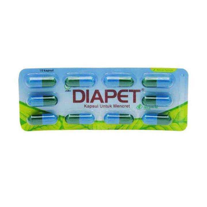 Diapet Kapsul Obat Diare [1 Strip/ 10 Kapsul] | Lazada Indonesia