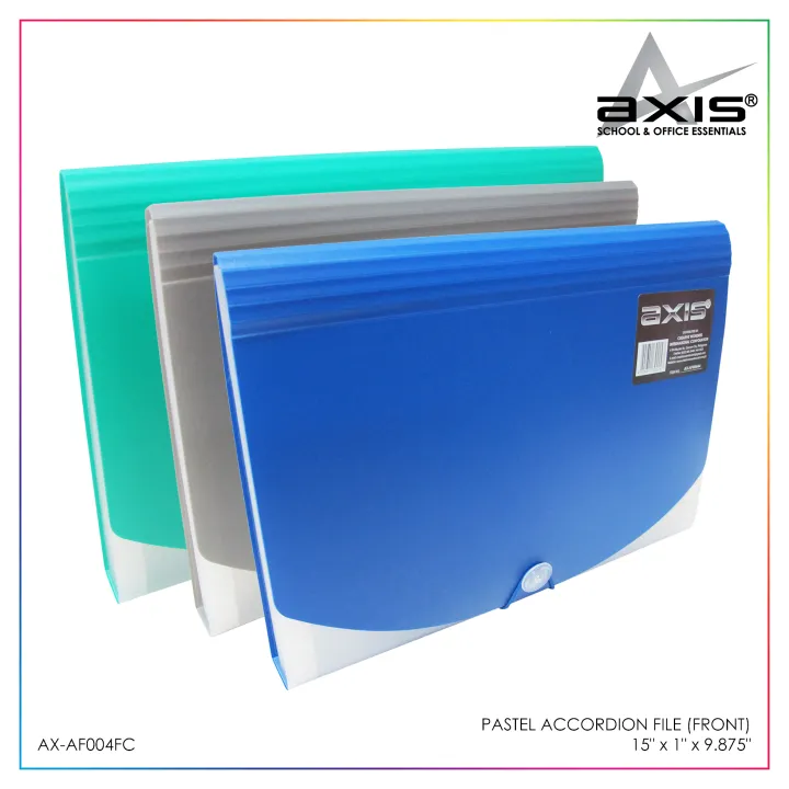 Expandable Document Case FC Long Pastel Accordion File Folder With ...