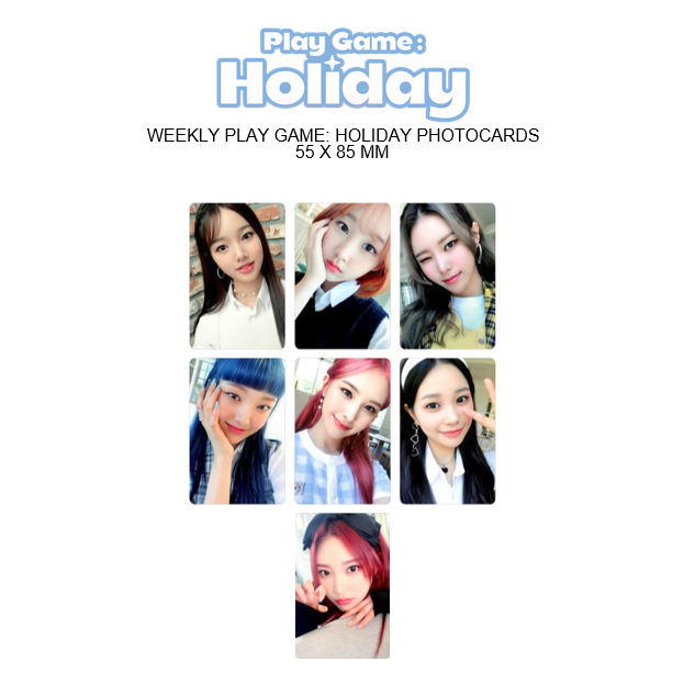 WEEKLY PLAY GAME HOLIDAY PHOTOCARDS SET | Lazada PH