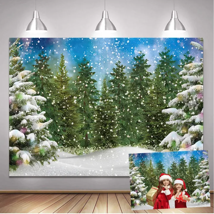 Winter Snow Background Family Christmas Party Family Party zhuang ...