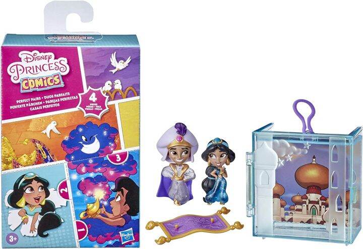 Disney Princess Perfect Pairs Jasmine, Fun Aladdin Unboxing Toy with 2 ...