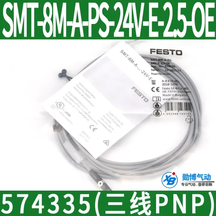 Festo FESTO SMT-8M-A-PS-24V-E-25-OE 574338สวิตช์แม่เหล็ก574335 | Lazada ...