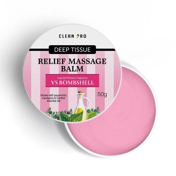 Clean Pro Relief Massage Balm Inspired Perfume Vs Bombshell Scent 50g Lazada Ph