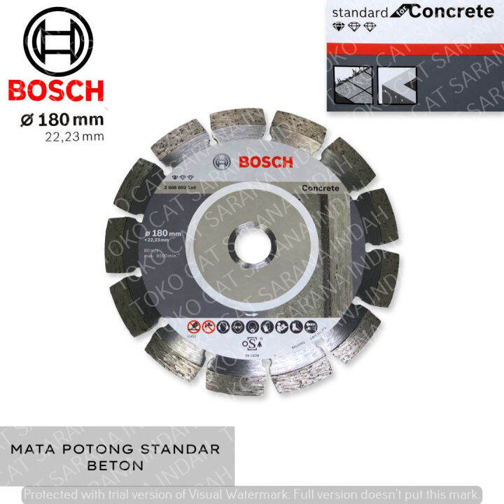 BOSCH MATA POTONG CUTTING BETON 7" 180MM DIAMOND WHEEL STANDARD FOR ...
