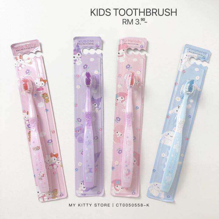 Hello Kitty My Melody Kuromi Kids Toothbrush Cinnamoroll Toothbrush ...