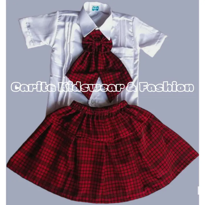 Seragam Sekolah Korea Anak TK PAUD Merah Putih Baju Setelan Model ...