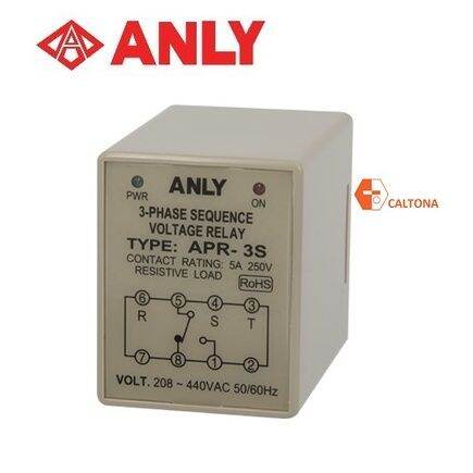 ANLY APR-3S 3 Phase Sequence Voltage Relay | Lazada