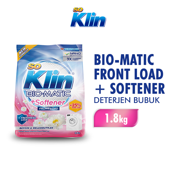 SOKLIN Deterjen Bubuk Bukaan Depan Biomat Bag 1,8kg | Lazada Indonesia