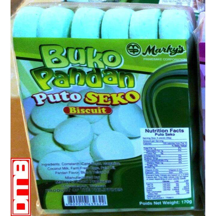 Special Puto Seko Biscuit 170g (24pcs/pack) - Flavors: Buko Pandan, Ube ...