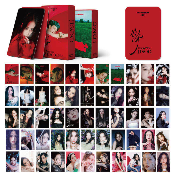 Jisoo small card solo single dedicated ME FLOWER album kim Ji Soo card Blackpink peripheral lomo ...