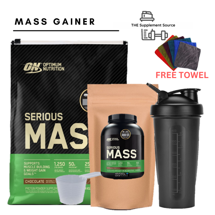 ON Optimum Nutrition Serious Mass Gainer 1lb/454g, 2lbs/908g with ...