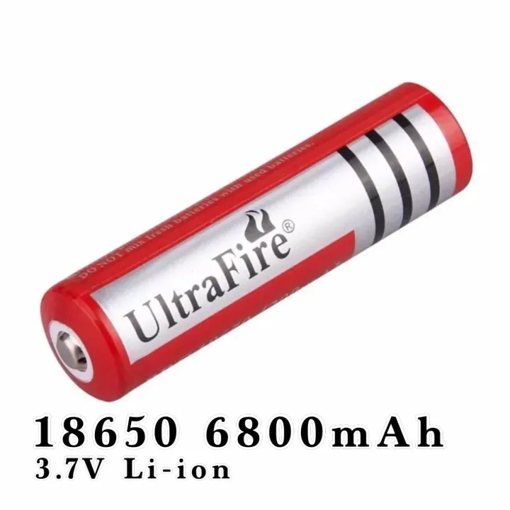 (1pc) 18650 Battery Ultra Fire Rechargeable Battery 3.7V 6800mAh ...